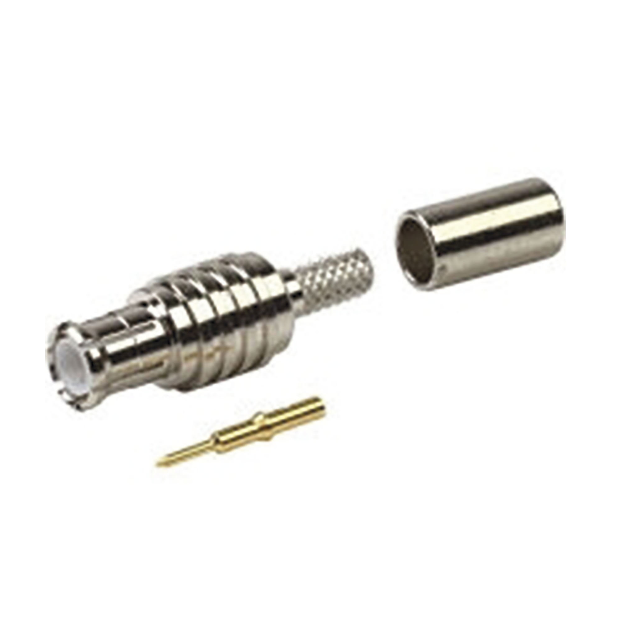 Conector MCX Macho de Anillo Plegable para RG-174, RG-316/U Níquel/ Or ...