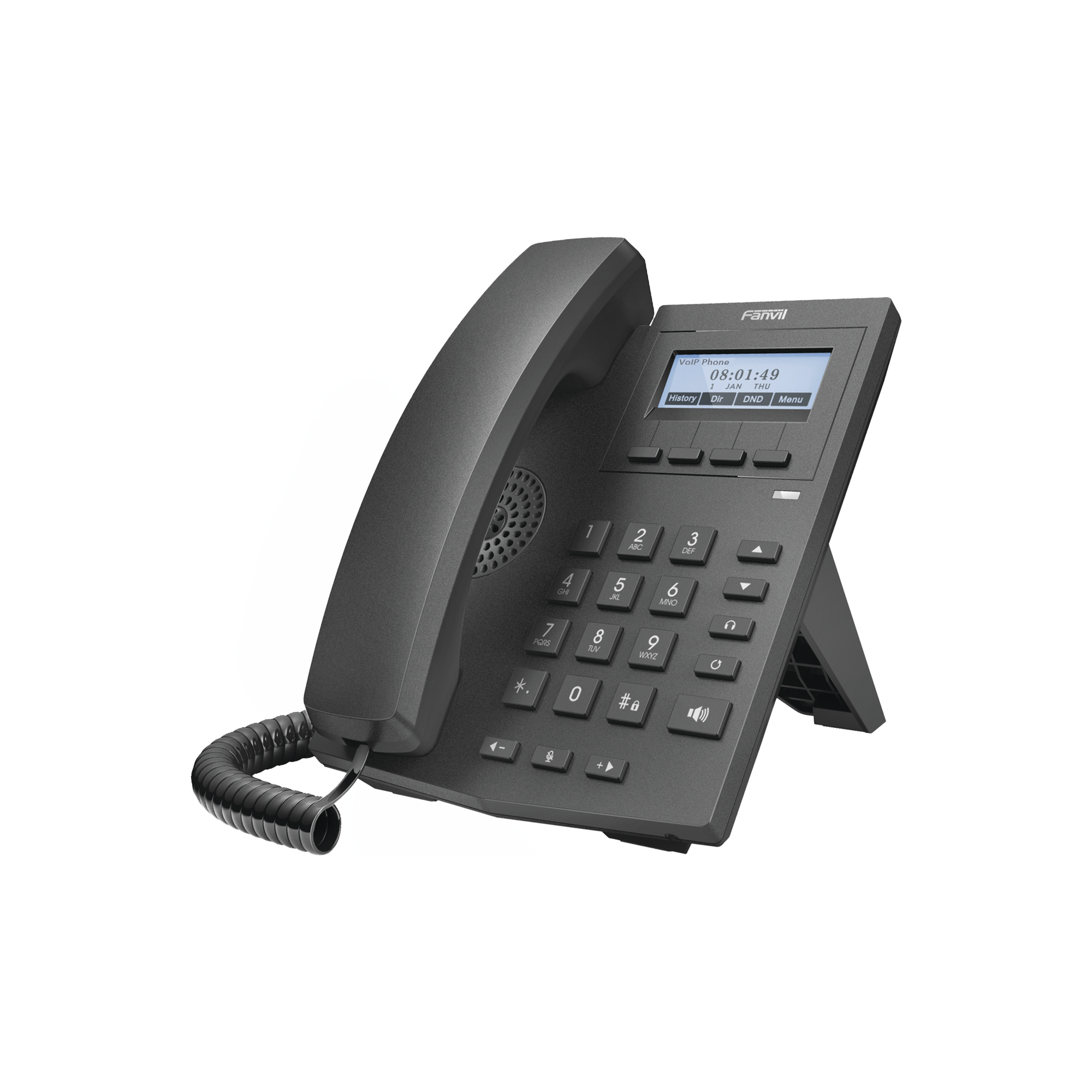 Teléfono IP empresarial para 2 lineas SIP con pantalla LCD 128 x 48 Px ...