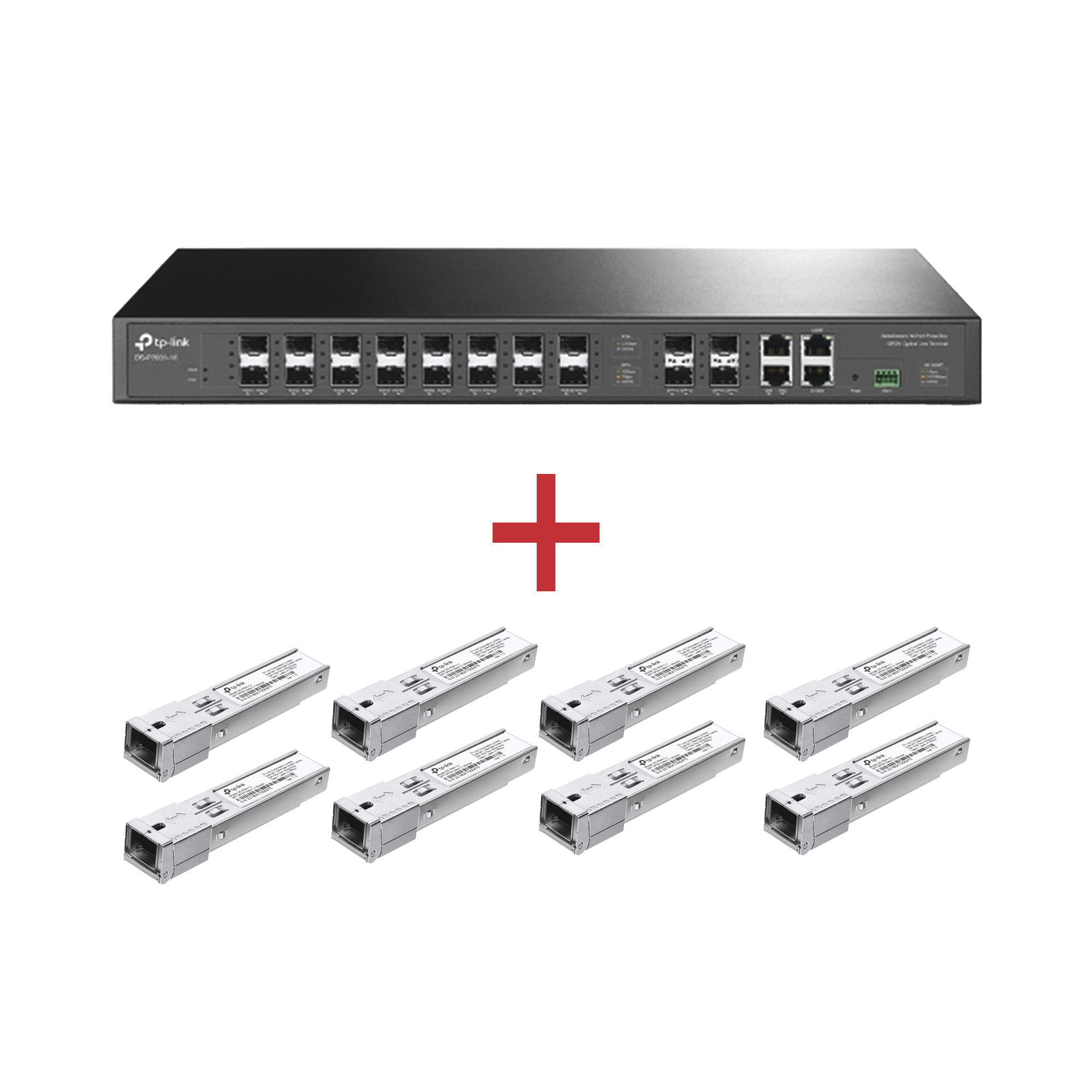 Kit para ISP´s / Paquete de 1 OLT 16 puertos PON + 8 Módulos PON DSP-M ...
